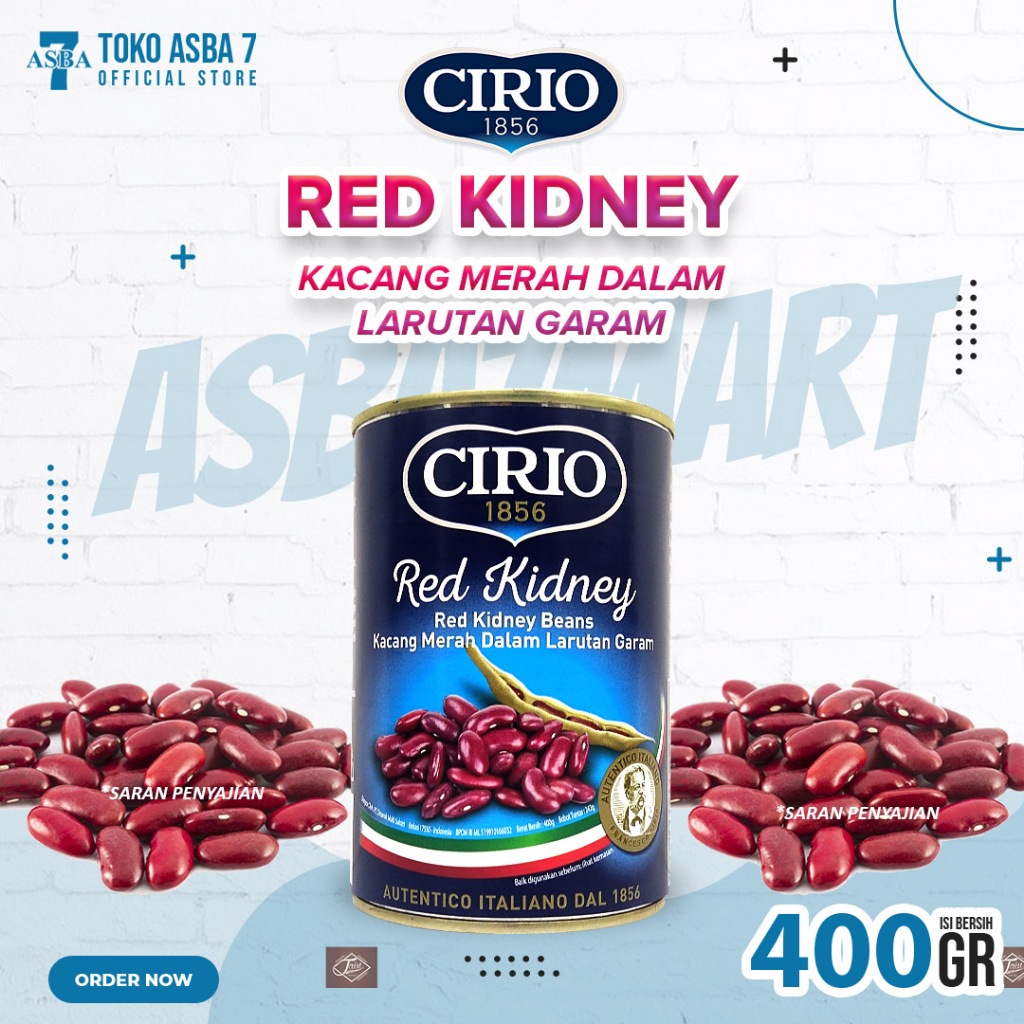 Jual CIRIO RED KIDNEY BEANS 400G | Shopee Indonesia
