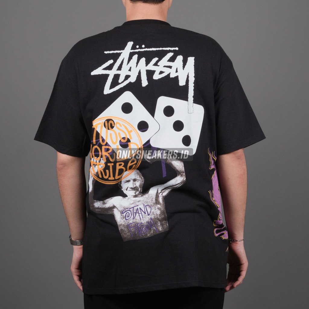 Jual STUSSY STRIKE PIG DYED BLACK TEE (100% AUTHENTIC) | Shopee Indonesia