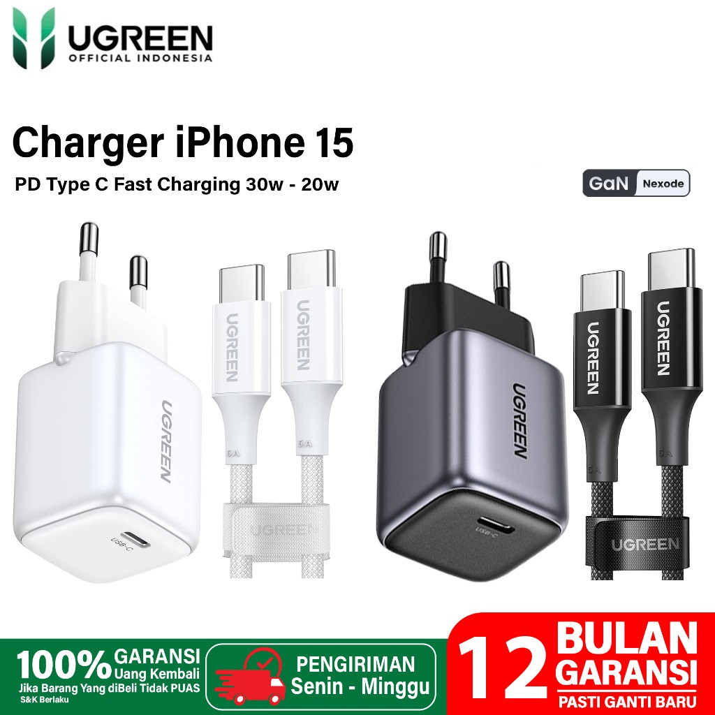 Jual UGREEN Charger IP15 IP16 iPadPro Samsung Galaxy Google Pixel USB C ...