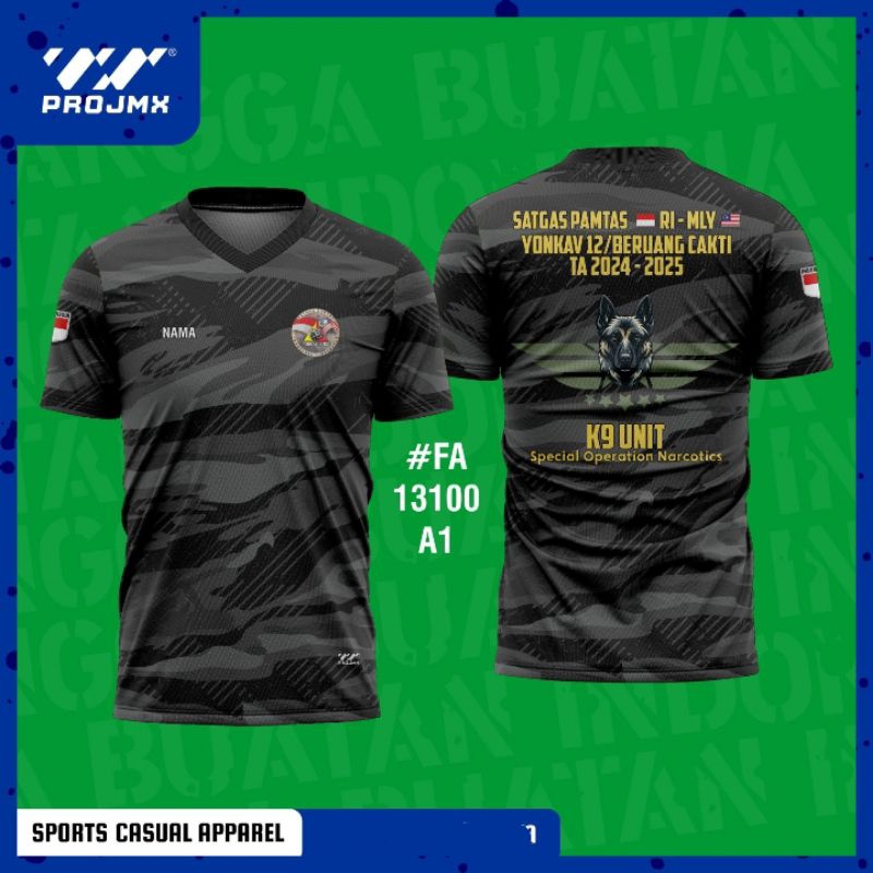 Jual PROJMX - KAOS JERSEY MILITER SATGAS PAMTAS RI-MLY ( BISA CUSTOM ) | Shopee Indonesia