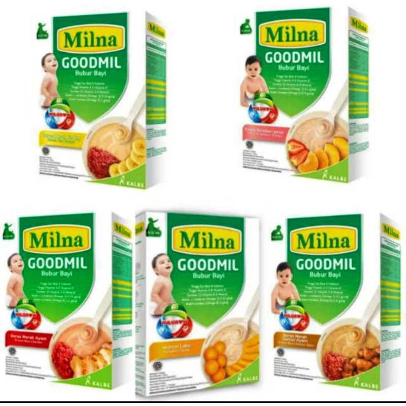 Jual Milna Goodmil Bubur 6+ 8+ Beras Merah Pisang | Shopee Indonesia