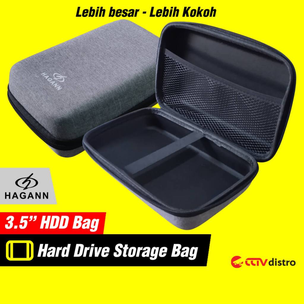 Jual Pouch Hardisk Case Anti Shock Protection Bag / Dompet HDD SSD 3.5 ...