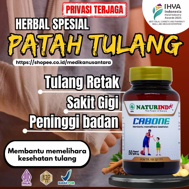 Jual Obat Herbal Patah Tulang Retak Penyambung Tulang Nutrisi ...