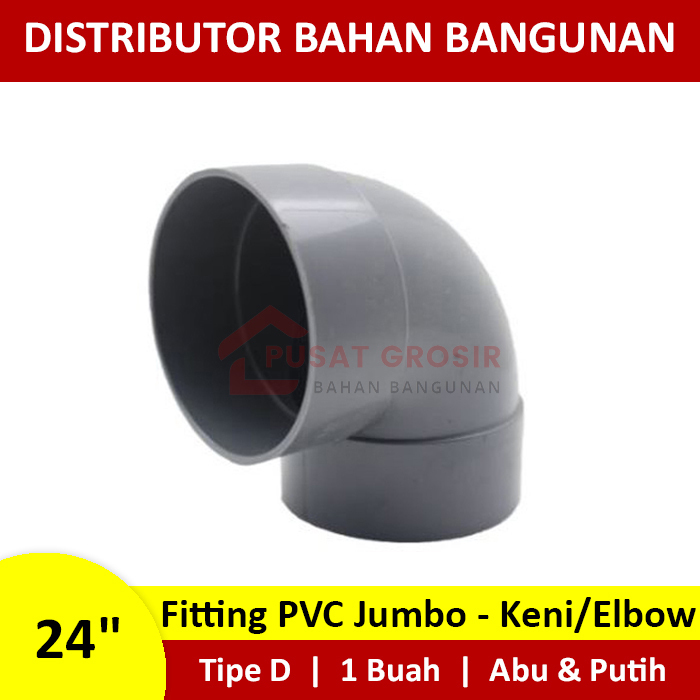 Jual Elbow PVC 24 Inch D Knee Pipa PVC 24" D Fitting PVC Sambungan Pipa Keni 24inch Ukuran Besar ...