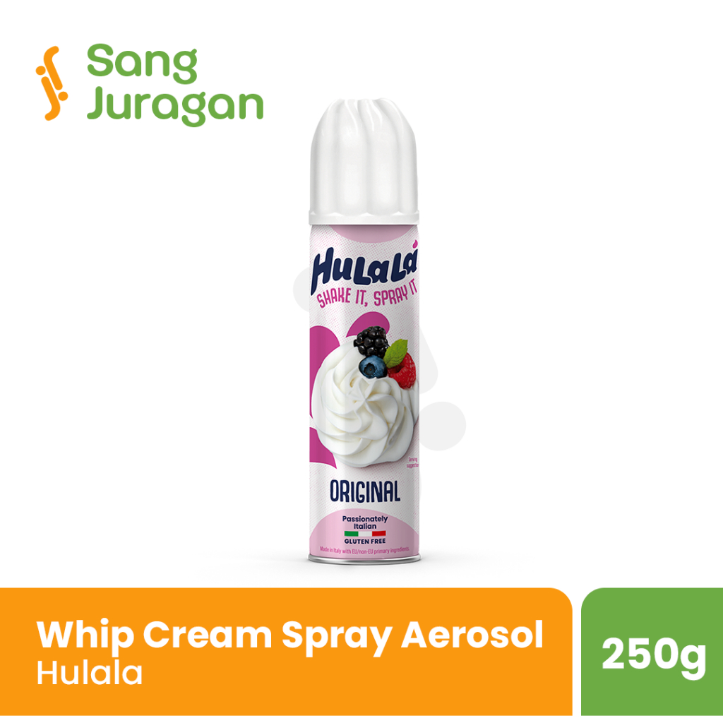 Jual Hulala Whipping Cream Aerosol Spray 250 Gram | Hulala Whip Cream ...