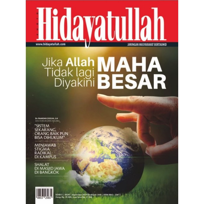 Jual MAJALAH HIDAYATULLAH EDISI SEPTEMBER 2019 JIKA ALLAH DI YAKINI TAK LAGI MAHA BESAR | Shopee ...