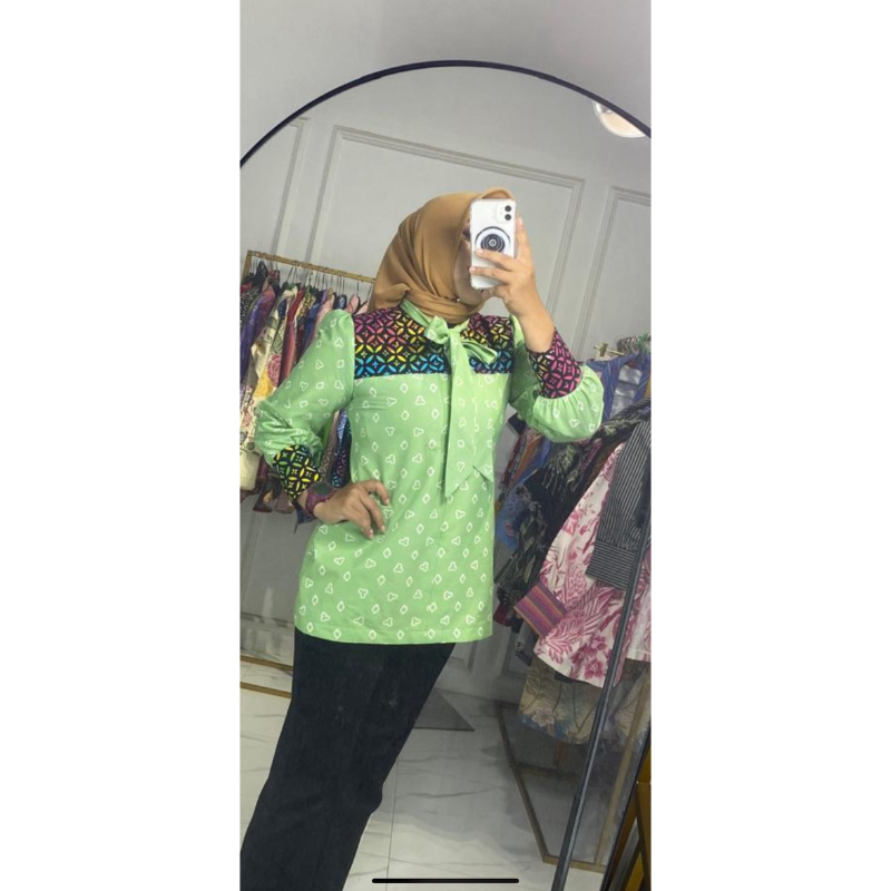 Jual Baju batik deethnik model pita depan resleting jepang | Shopee ...
