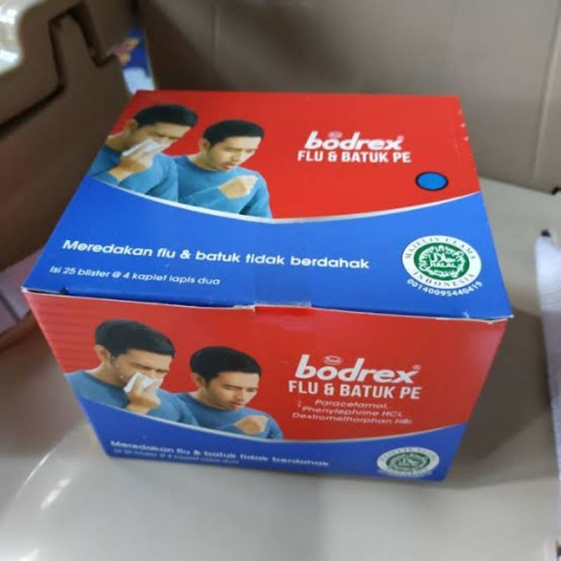 Jual BODREX FLU & BATUK PE Box isi 25 blister(100 kaplet)-Obat Batuk ...