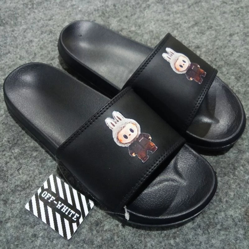 Jual Sandal Slop BONEKA LABUBU MONSTER Wanita Pria Premium Quality ...