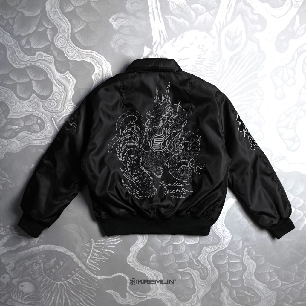 Jual KREMLIN Bomber Jacket Boxy Black Biker - LEGENDARY | Shopee Indonesia