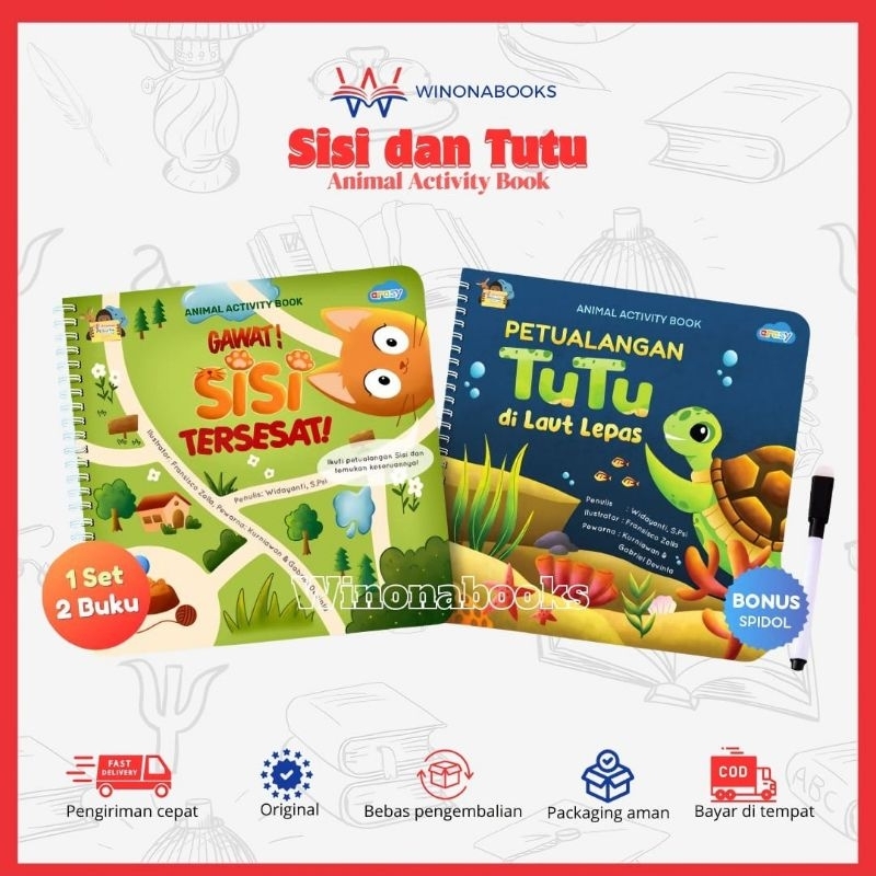 Jual Seri Animal Activity Book SISI dan TUTU melalui beragam aktivitas ...