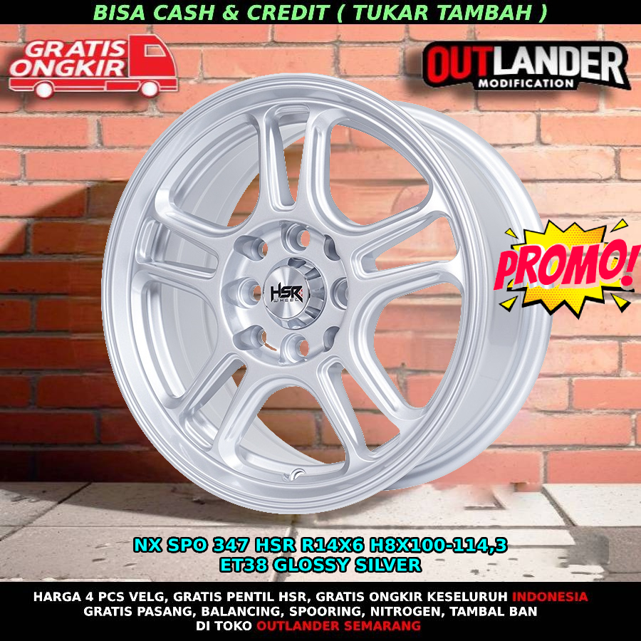 Jual Velg Mobil Ring 14 Avanza Evalia Carry Maestro Vios Brio Agya Sigra Etios Hsr Nx Spo R14 ...