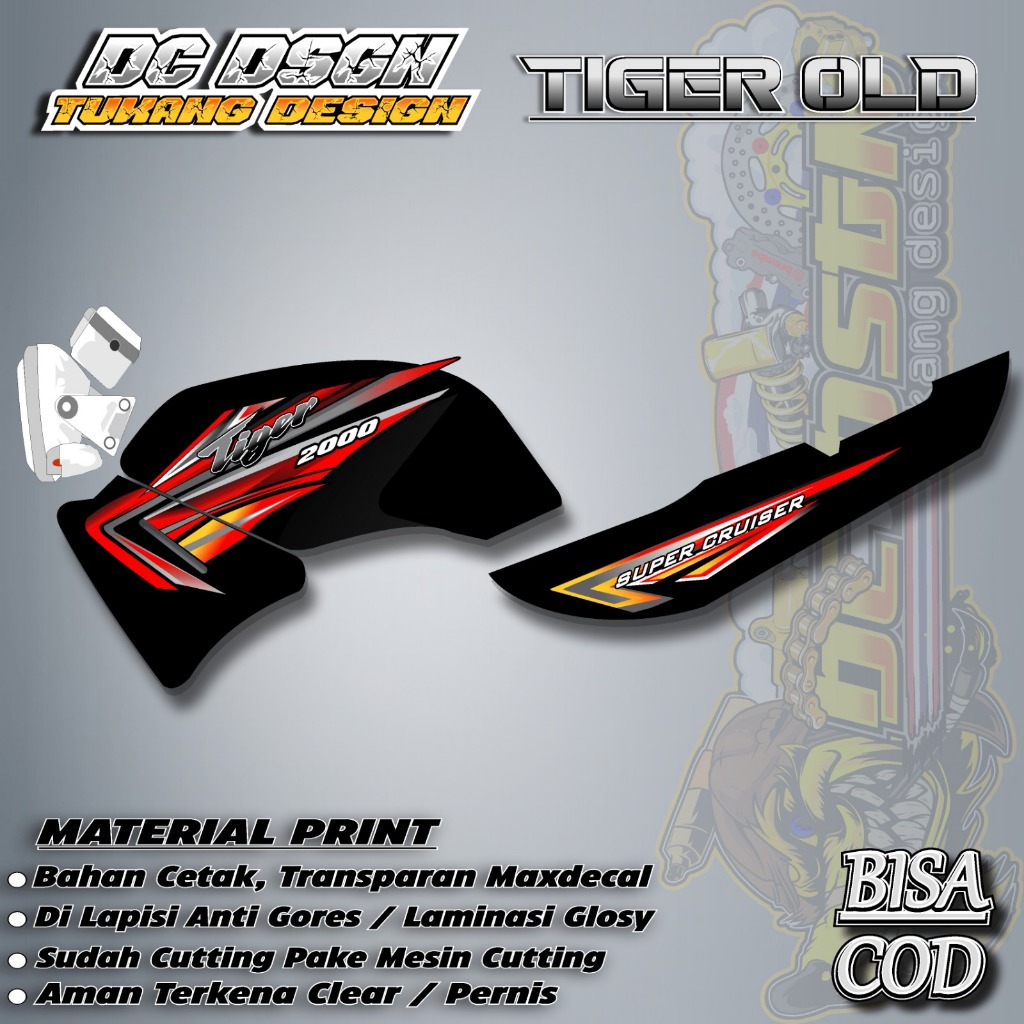 Jual Sticker striping TIREV 2013 Sticker striping Tiger Revo 2013 ...