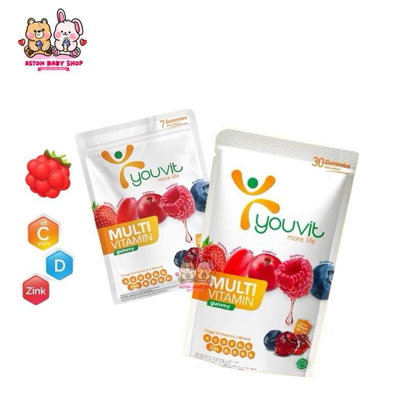 Jual Youvit Multivitamin Gummy for Adult isi 7 / isi 30 - Youvit Vitamin Untuk Orang Dewasa ...