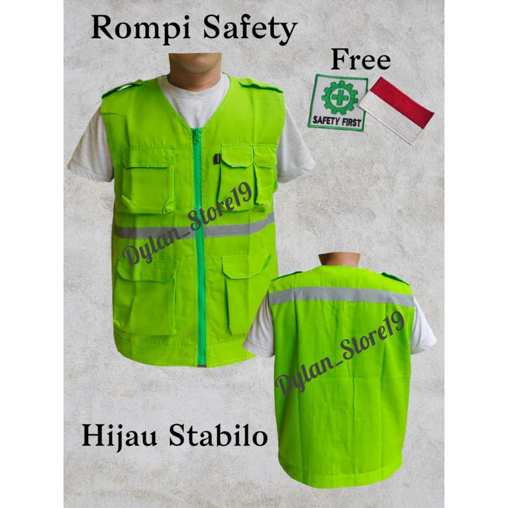 Jual Rompi Safety Rompi Proyek Rompi Kerja Lapangan Outerwear - Rompi ...