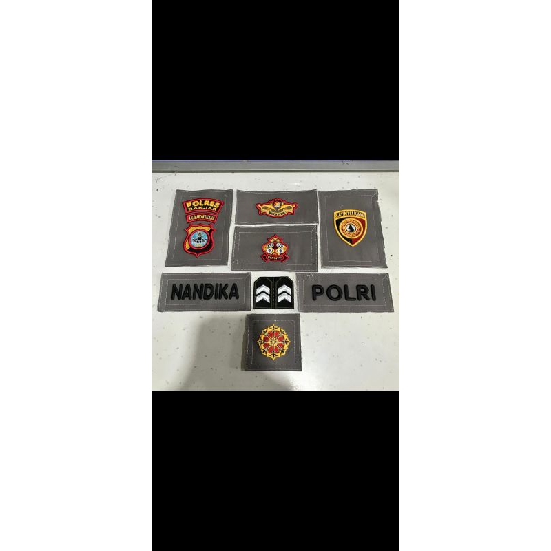 Jual emblem bordir atribut POLRI satuan cek deskripsi | Shopee Indonesia