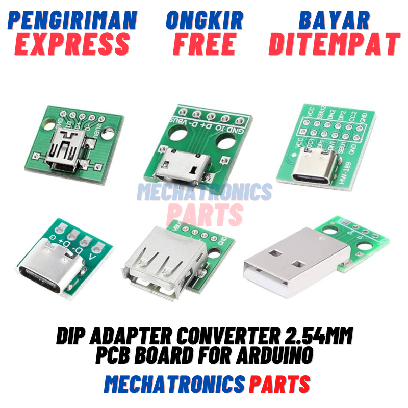 Jual USB Type B Mini Type B Micro Type A Female Type A Male Type C ...