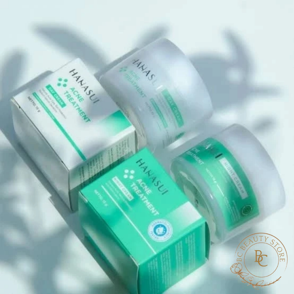 Jual HANASUI Acne Treatment Day Cream & Night Cream 10g | Shopee Indonesia