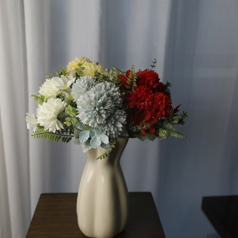 Jual Artificial Flower Pompom Mum Dandelion Premium Bunga Palstik Bunga ...