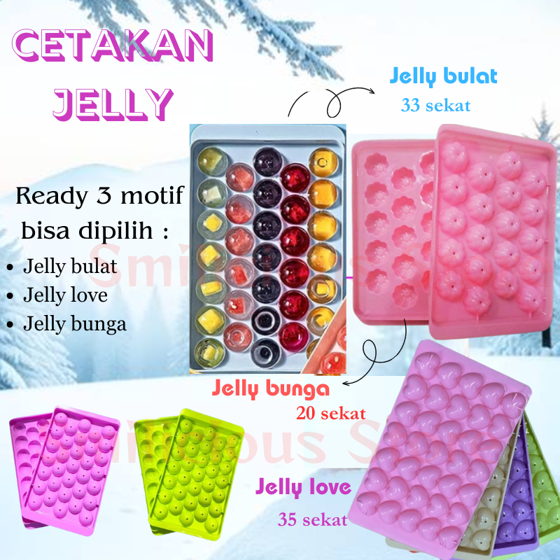 Jual Cetakan Jelly Love Bunga Bulat Jumbo Cetakan Es Batu Love Jumbo 35 ...