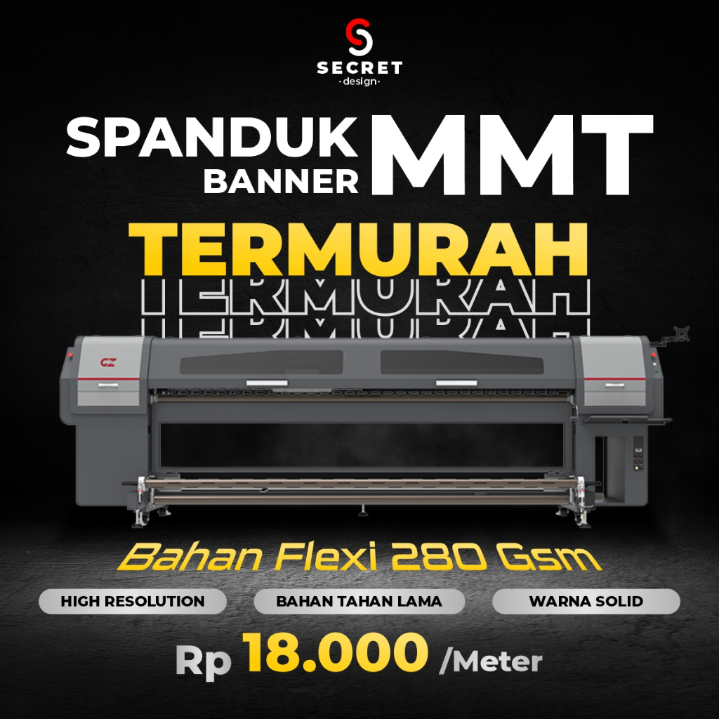 Jual Cetak SPANDUK MMT BANNER Termurah Bahan Flexi 280Gsm | Shopee ...