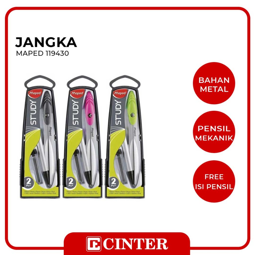 Jual MAPED - JANGKA / PEMBUAT LINGKARAN / JANGKA STUDY COMPASS ...