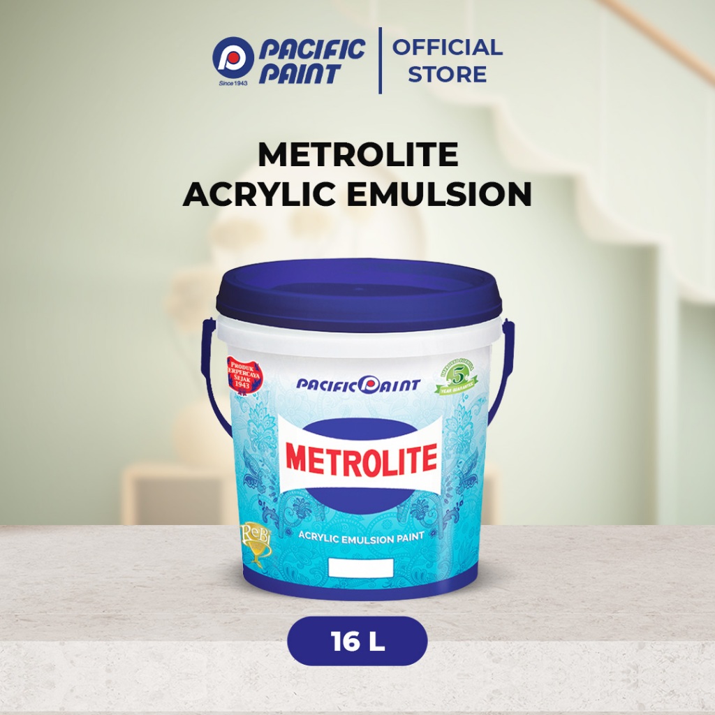 Jual Metrolite Acrylic Emulsion Cat Dinding Interior 16liter | Shopee ...