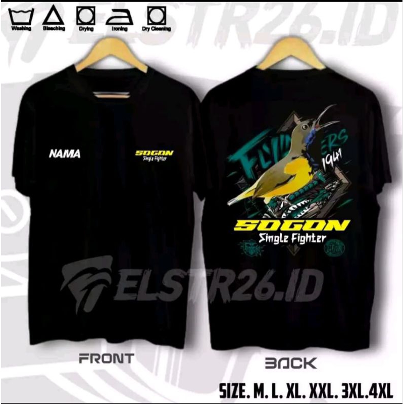 Jual KAOS SOGON SINGLE FIGHTER FREE NAMA CORAK KUNING | Shopee Indonesia