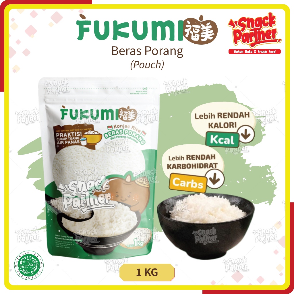 Jual [EXP 15 SEPTEMBER 2025] FUKUMI BERAS PORANG POUCH 1 KG - Fukumi ...