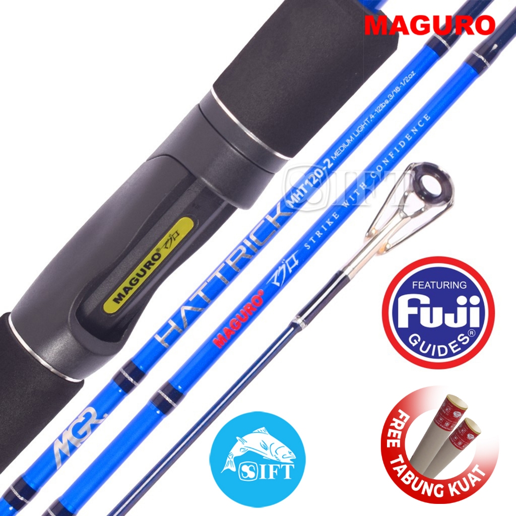 Jual Joran MAGURO HATTRICK | Full Fuji | Kolam Mas Bawal Sungai 135 150 165 180 IFT | Shopee ...