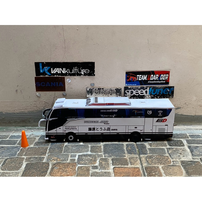 Jual [STOK TERBATAS] PAPERCRAFT BUS TUNGGAL JAYA TAKUMI JETBUS 5 BASURI ...