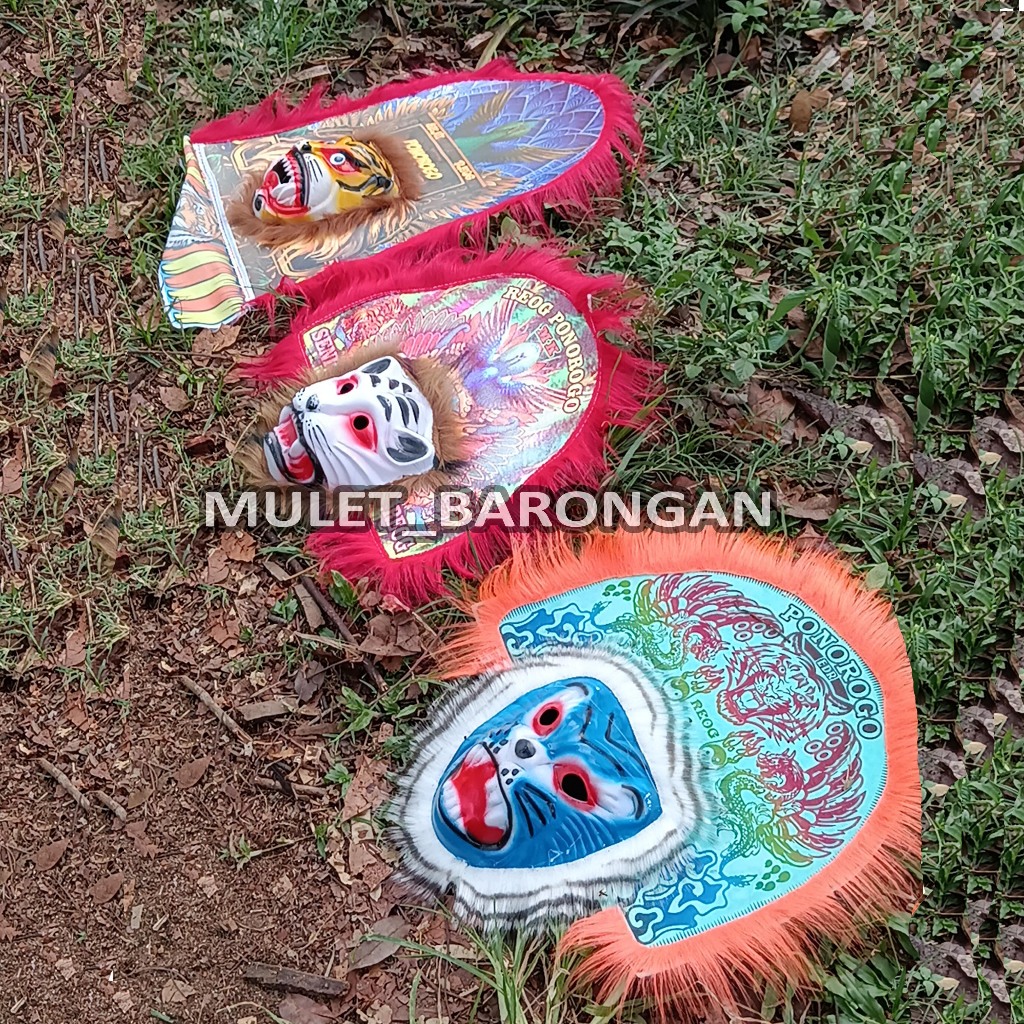 Jual Reog Ponorogo Anak Asli 2D dan 3D Medium Besar | Shopee Indonesia