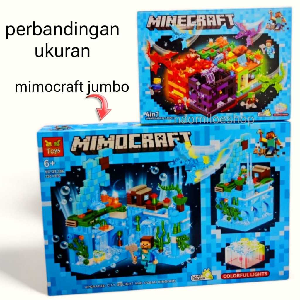 Jual Mimocraft besar Mainan Block Edukasi Mainan Anak Bricks MinecRAFT ...