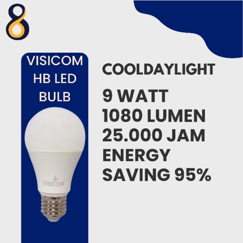 Jual Lampu LED BULB VISICOM 9 WATT (HB) | Shopee Indonesia