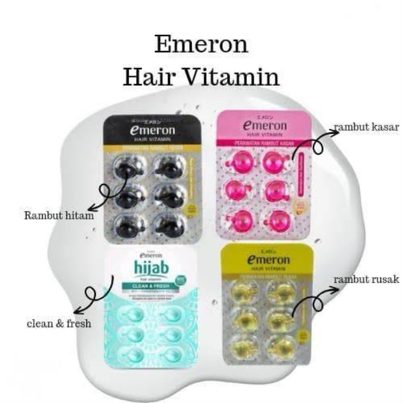 Jual EMERON HAIR VITAMIN BPOM ORIGINAL - Vitamin Perawatan Rambut ...