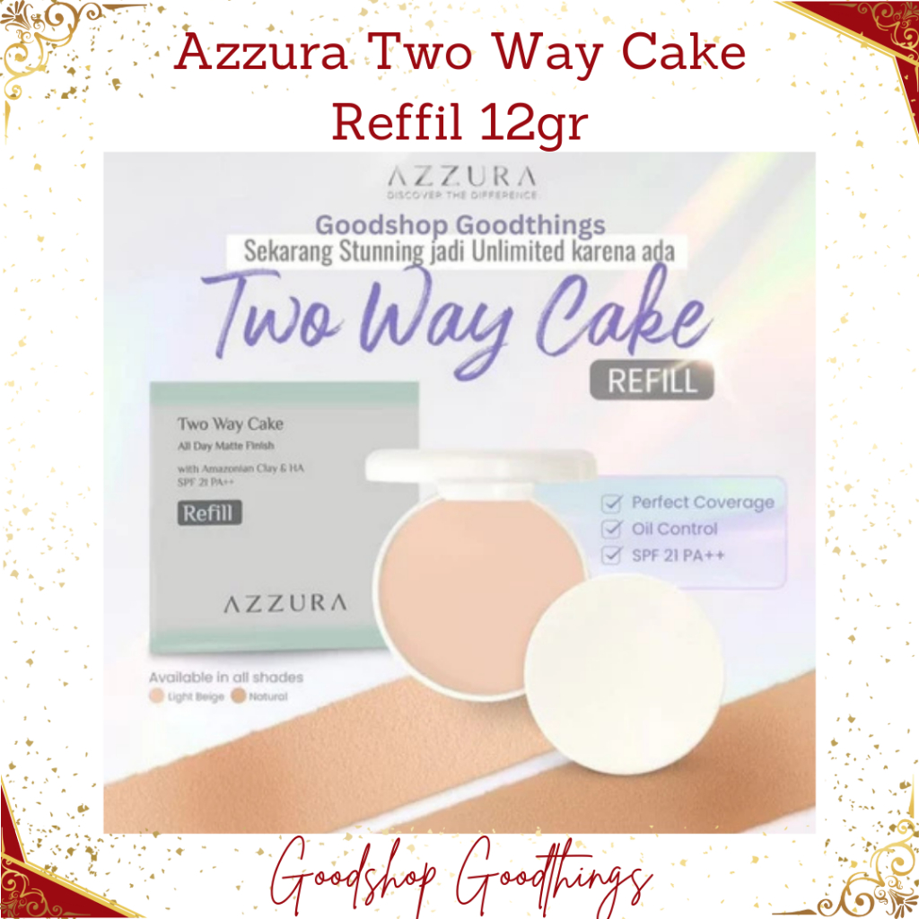 Jual Azzura Two Way Cake Reffil 12gr | Shopee Indonesia