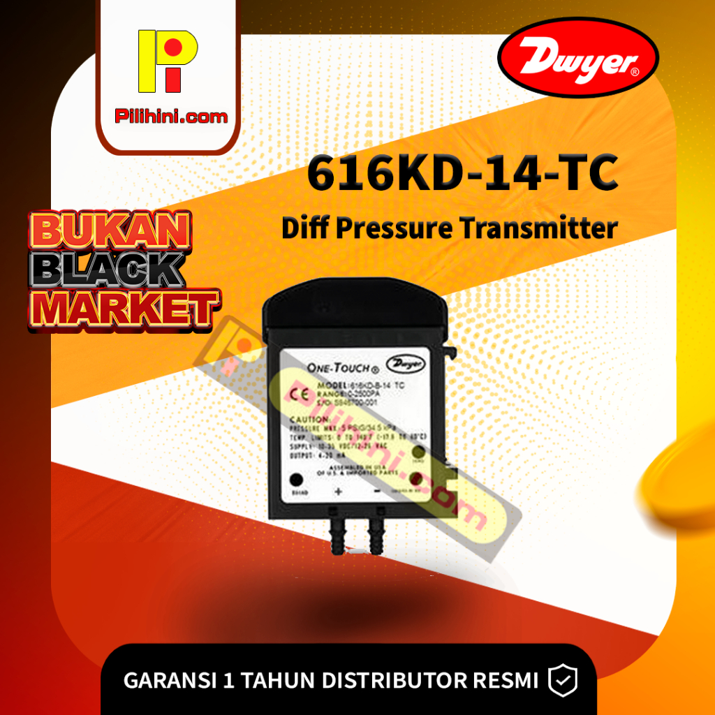 Jual Dwyer 616KD-14-TC Series Differential Pressure Transmitter ...