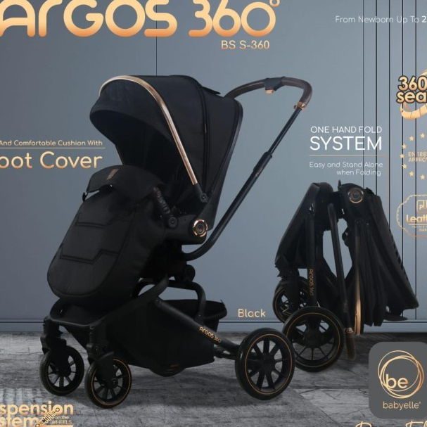 Jual Babyelle Argos 360° Prestige Edition Rotatable Seat Baby Stroller ...