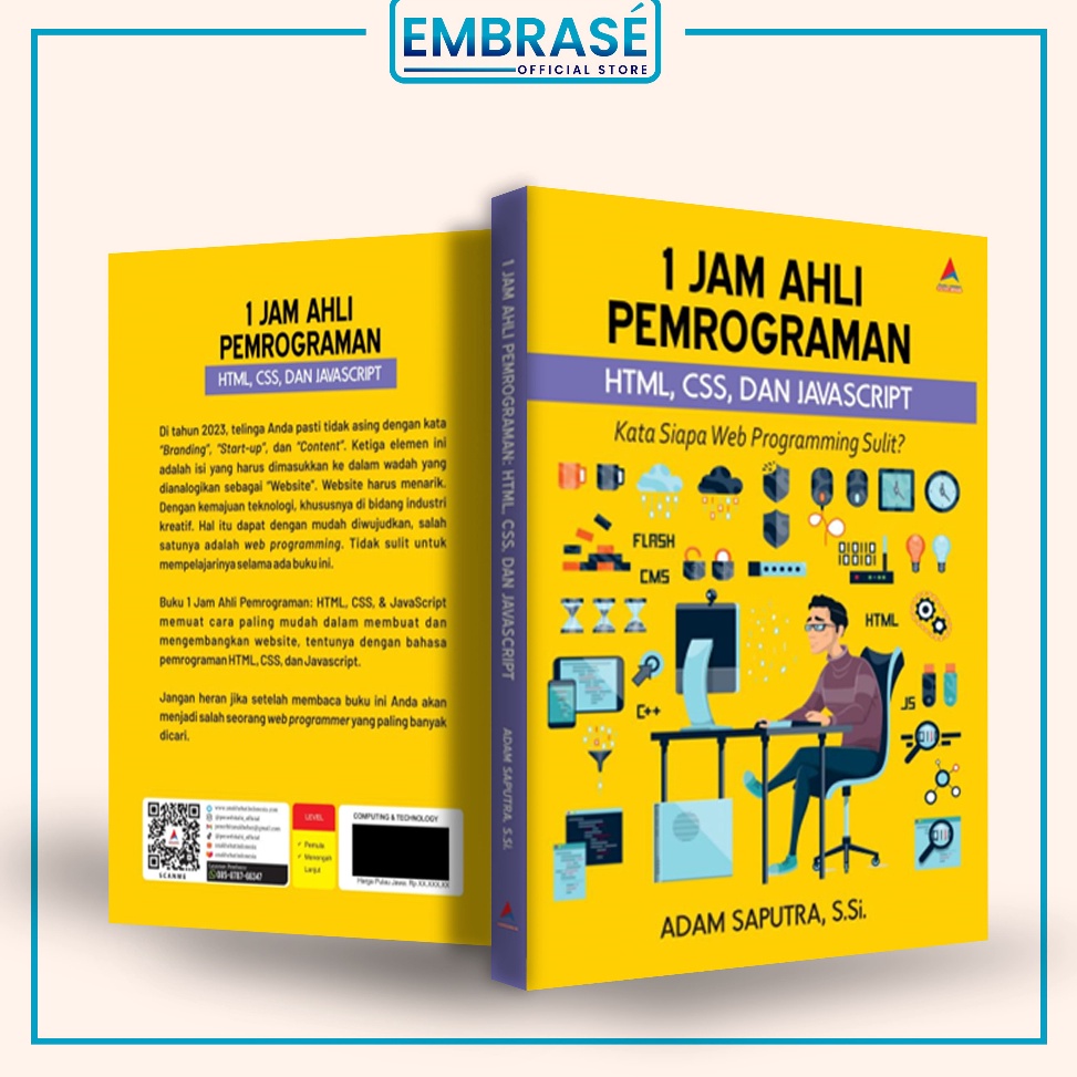 Jual KODE H13E Rekomendasi buku komputer untuk pemula tingkat lanjut 1 Jam Ahli Pemrograman Html ...