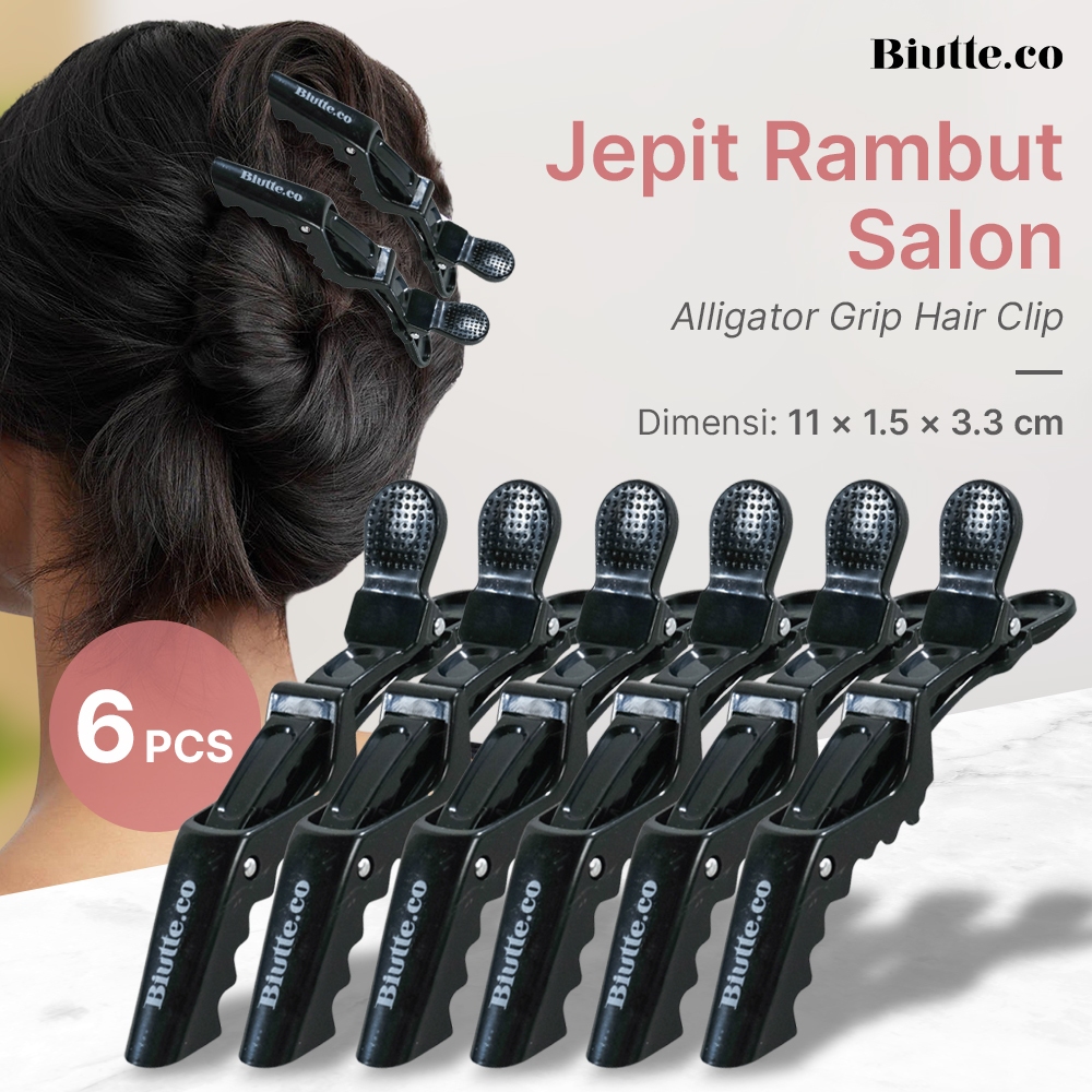 Jual Jepit Rambut Buaya Jepitan Bebek Salon Barber Barbershop isi 6pcs ...