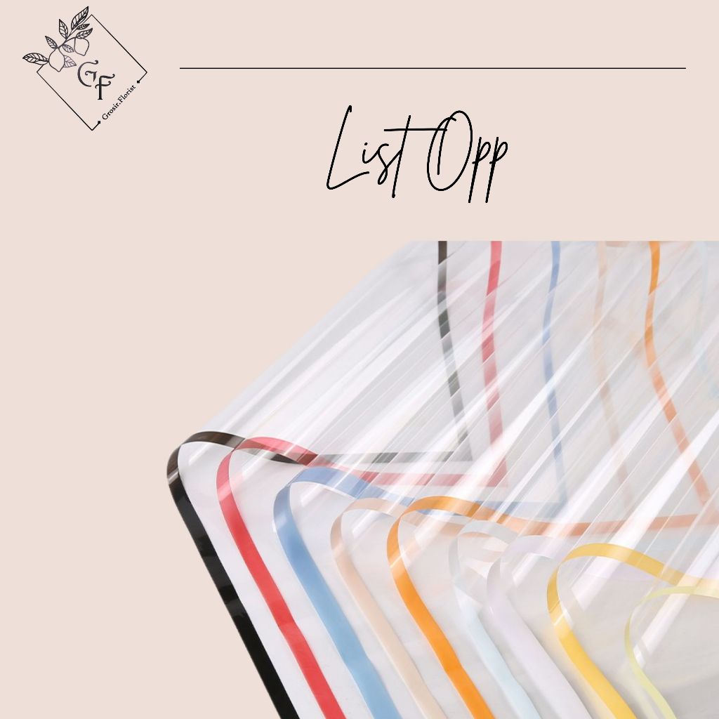 Jual TERLENGKAP LIST COLOR OPP FLOWER WRAPPING BENING PEMBUNGKUS BUKET ...