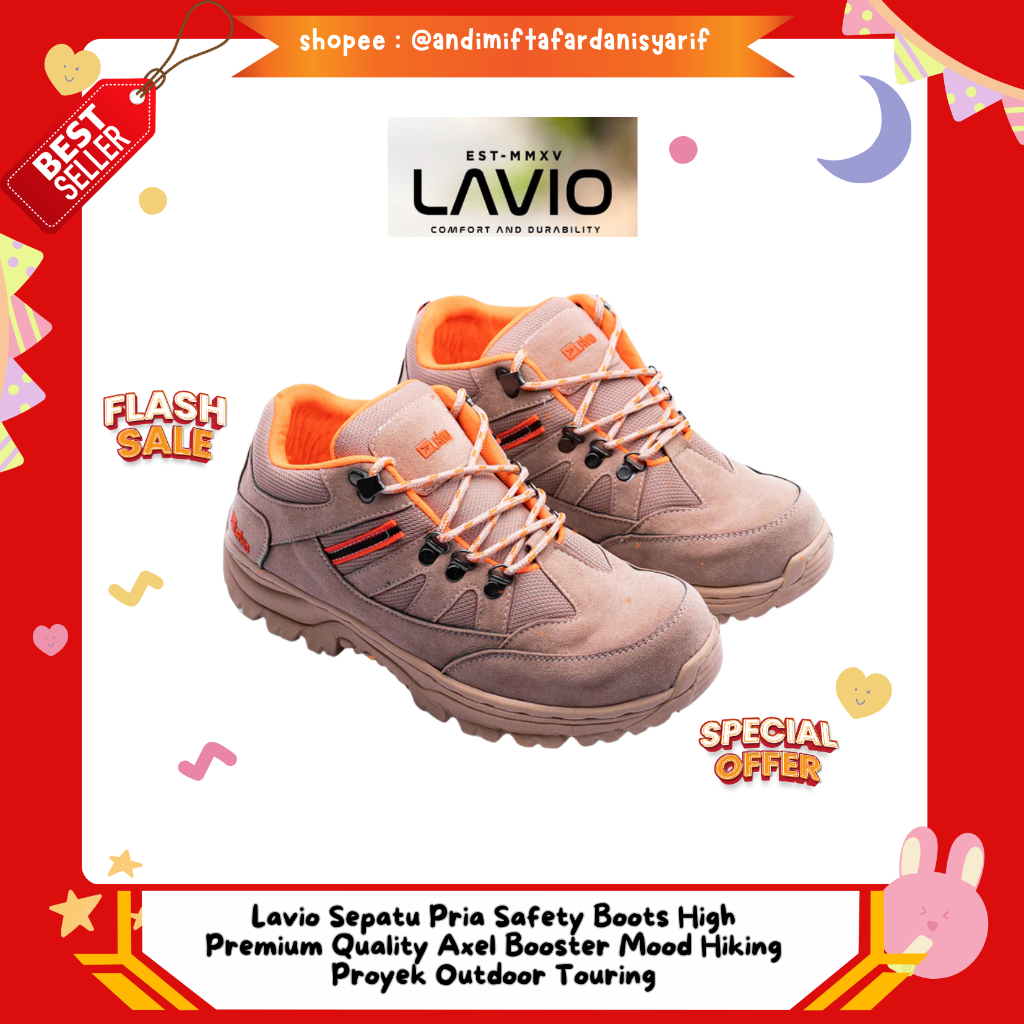 Jual Lavio Sepatu Pria Safety Boots High Premium Quality Geneva Booster ...