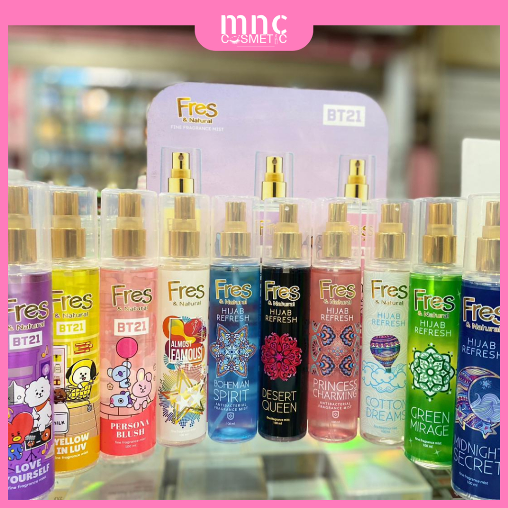 Jual FRES - Natural Parfum Hijab Refresh & BT21 100ML | Shopee Indonesia