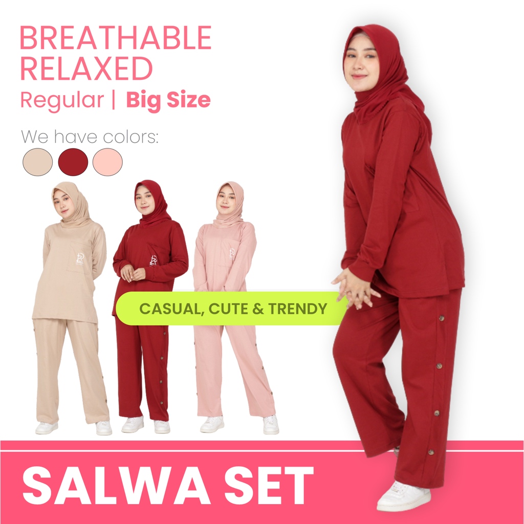 Jual ZOLARIS Salwa Set Setelan Baju Olahraga Wanita – Setelan Baju ...