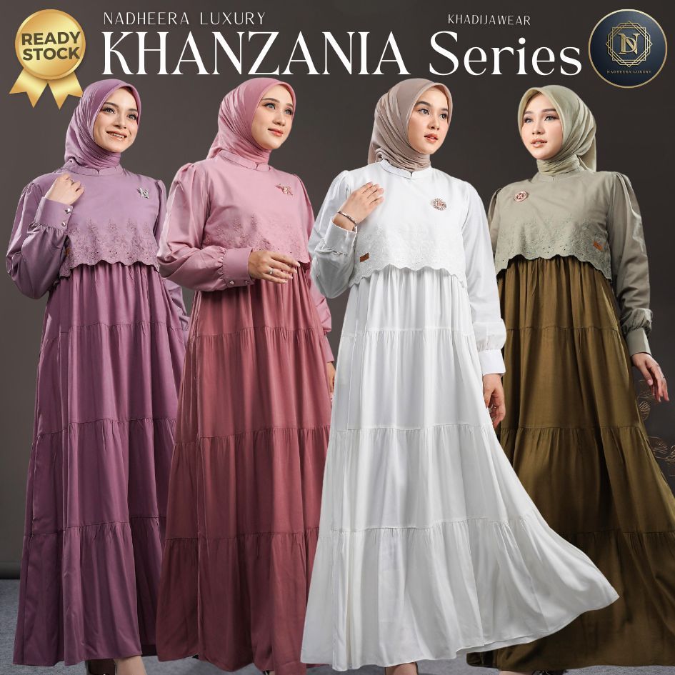 Jual [BISA COD] NADHEERA LUXURY KHANZANIA SERIES Dress MIDI NADHEERA LUXURY khaznia khanzannia ...