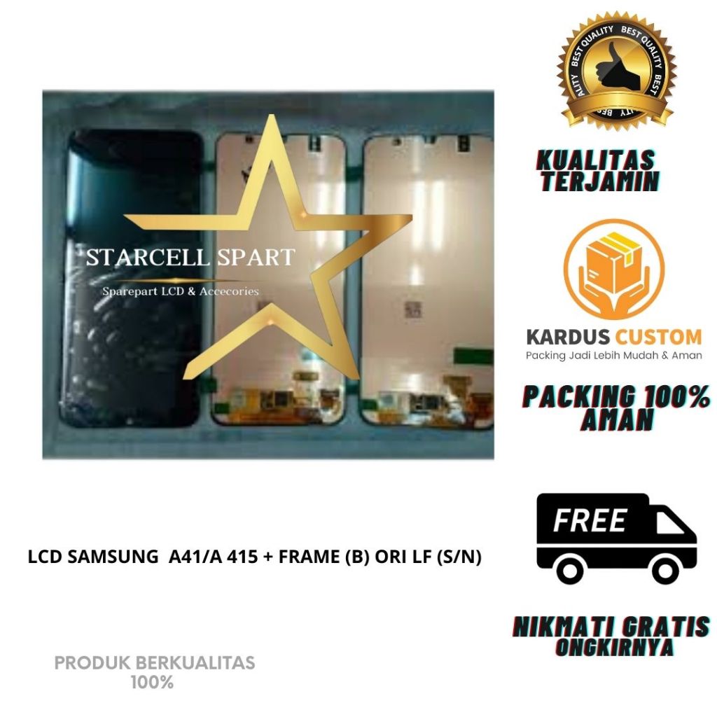 Jual LCD SM 41/A 415 + FRAME (B) ORI LF (S/N) | Shopee Indonesia