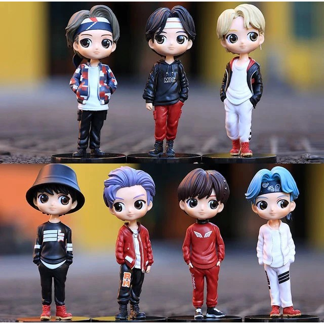 Jual BTS Idol Action Figure KPOP Jung Kook Jimin Suga Set 7 Big Size ...