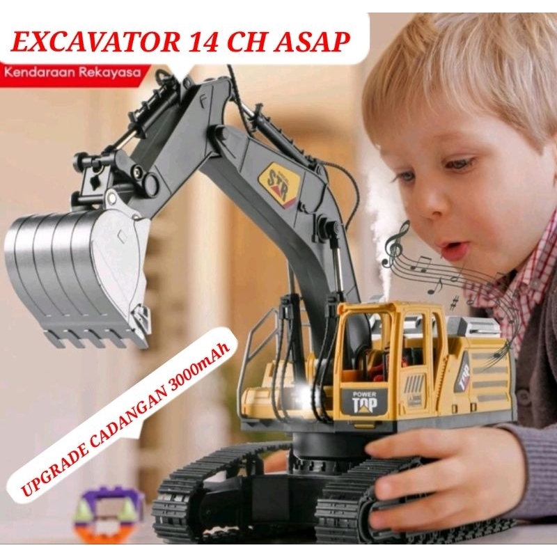 Jual RC EXCAVATOR EFEK ASAP DUMP TRUCK 8CH 11CH 14CH TANK ALAT ALAT ...