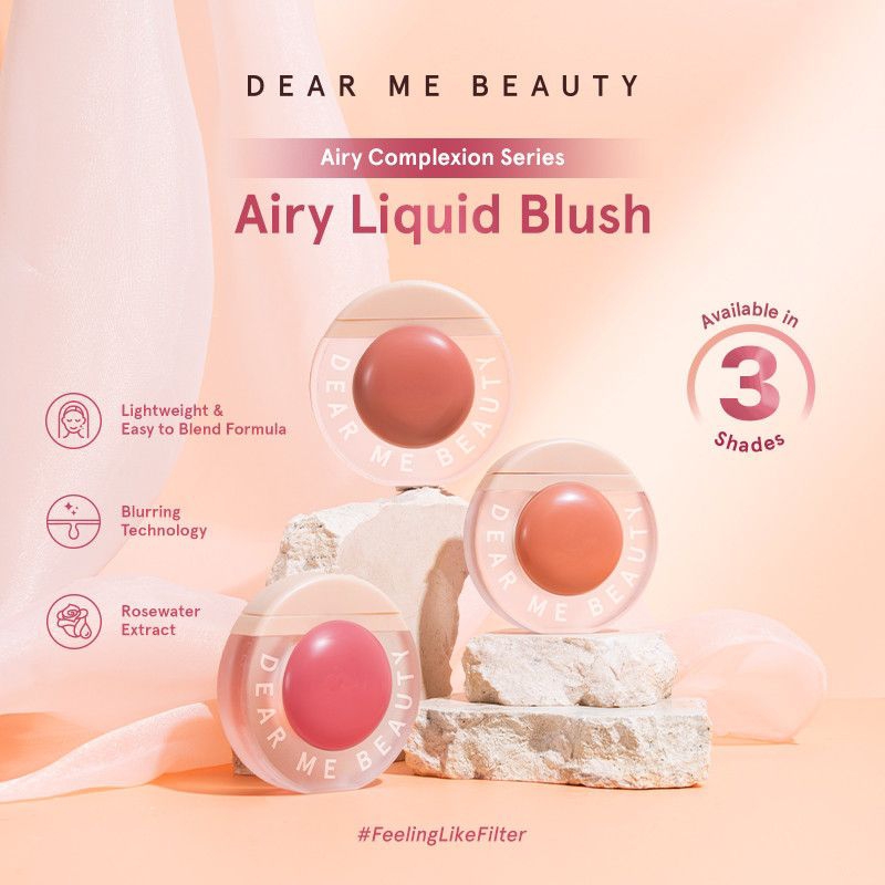 Jual DEAR ME BEAUTY AIRY LIQUID BLUSH 3 SHADE | Shopee Indonesia