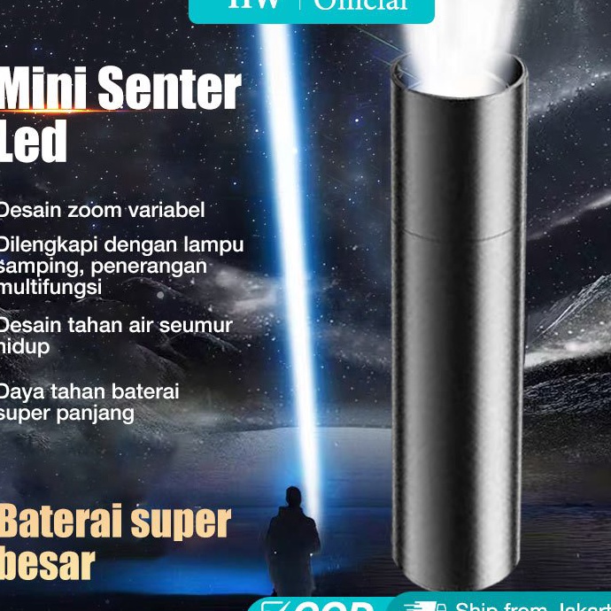 Jual Dijamin Aman HW Mini Senter Led Super Terang Senter Zoom Kecil ...